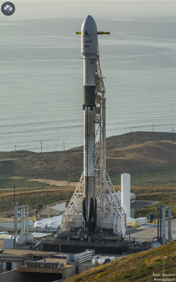 Second-Use Falcon 9 Smoothly Delivers Radarsat Trio to Near-Polar Orbit ...