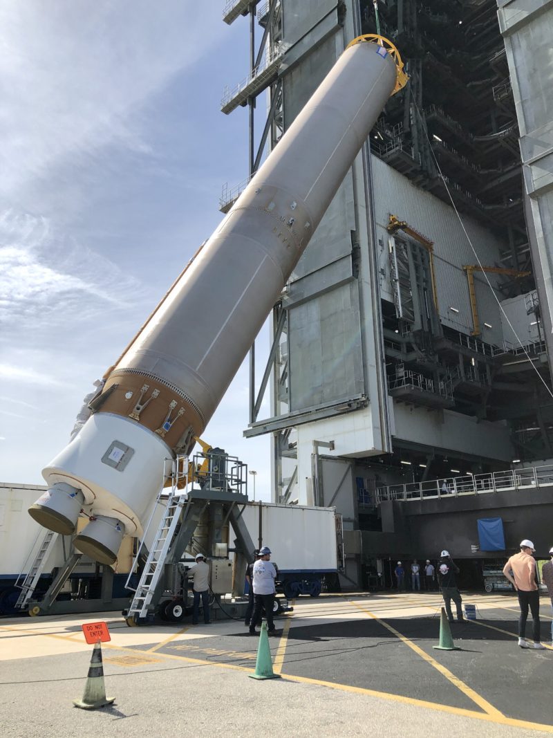 ULA Begins Stacking Atlas V for Boeing’s Starliner OFT-2 Launch, as ...