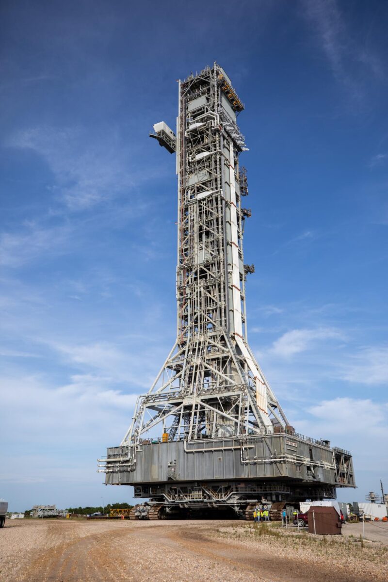 SLS Mobile Launcher Rolls Out for Testing - AmericaSpace