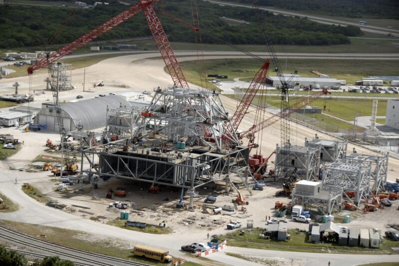 SLS Mobile Launcher Rolls Out for Testing - AmericaSpace