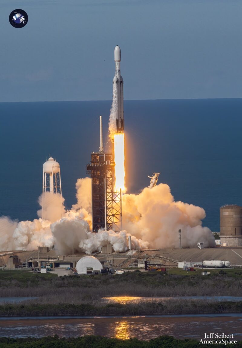 Falcon Heavy Launches, GOES-U Heads for Geostationary Orbit - AmericaSpace